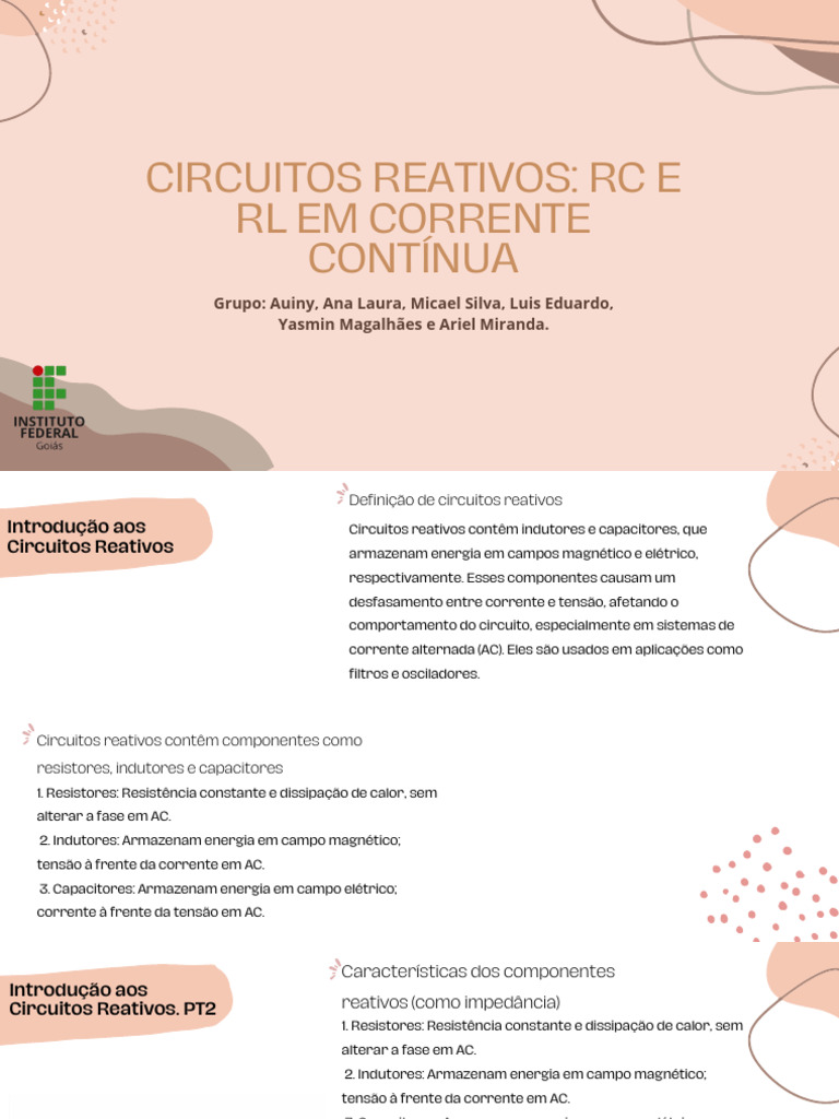 Circuitos Reativos: Análise RC e RL | PDF | Rede elétrica | Capacitor