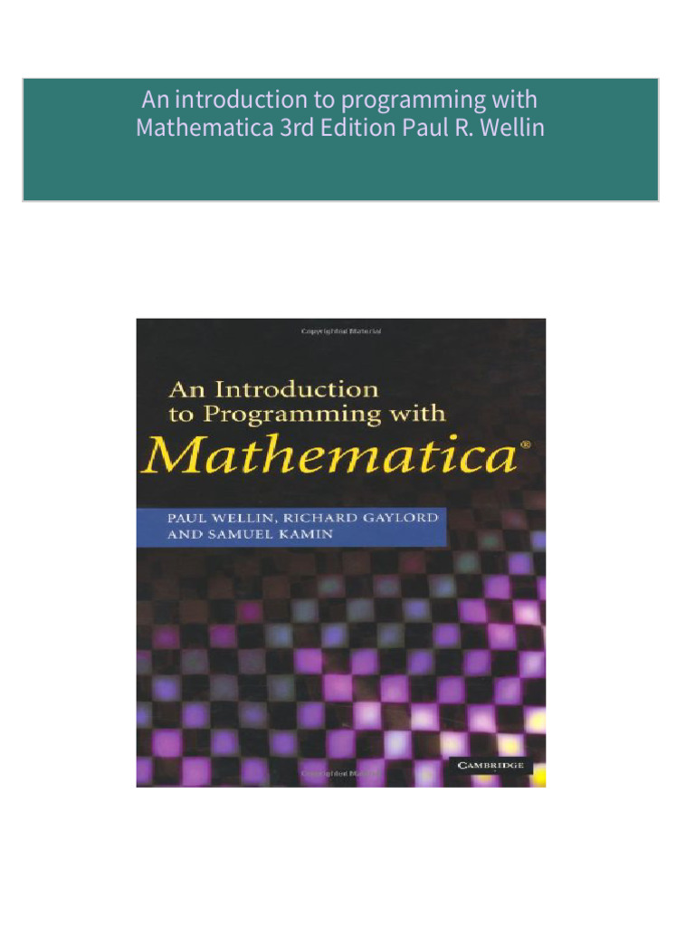 Instant Access to An introduction to programming with Mathematica 3rd ... Instant Access to An introduction to programming with Mathematica 3rd ...