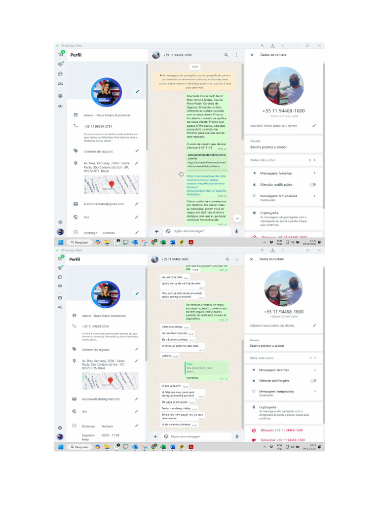 Contato Com Terceiro Edson | PDF