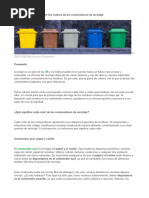 Código de Colores para Reciclaje en México | PDF | Residuos | Reciclaje