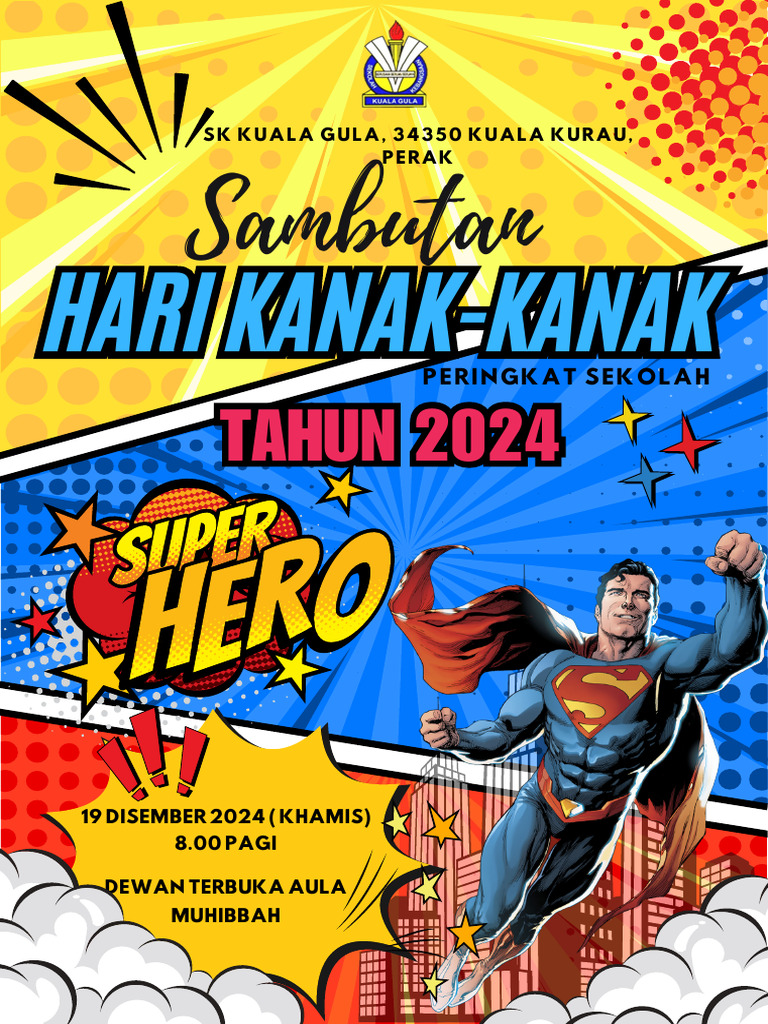 Hari Kanak-Kanak Tema SUPERHERO | PDF