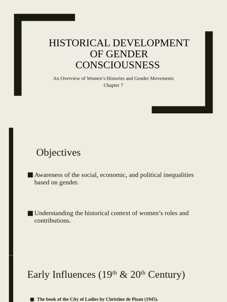 Gender Consciousness: Women's Historical Impact | PDF | Gender And ...