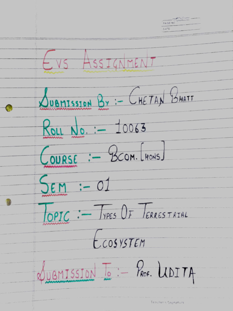 Evs Assignment | PDF