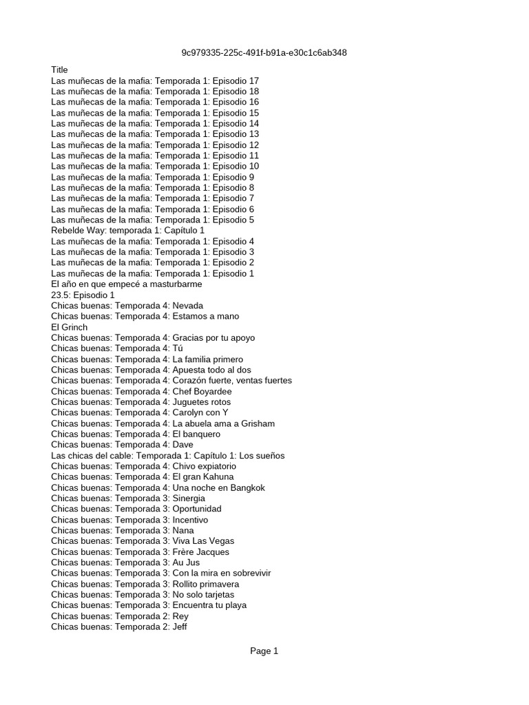 Netflix Viewing History | PDF