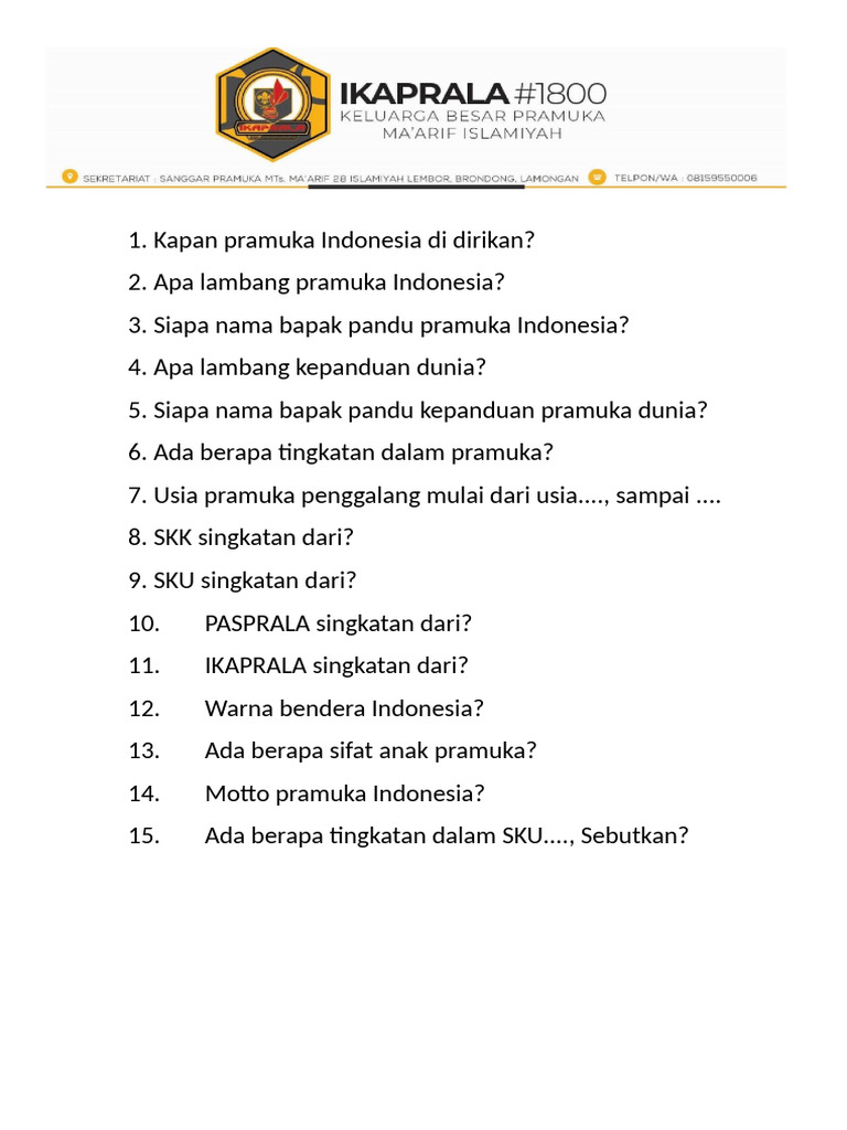 Soal Coc Babak 3 | PDF