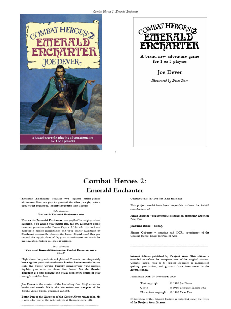 CH2 Emerald Enchanter | PDF | Magician (Fantasy)