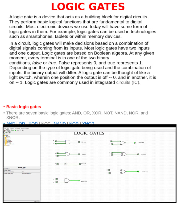 LOGIC GATES | PDF
