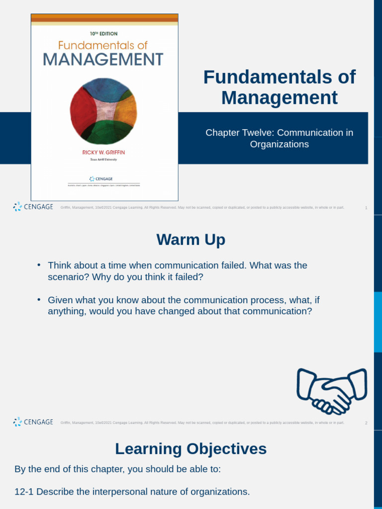 Griffin FOM 10e Ch12 PPT Instructor Final | PDF | Communication ...