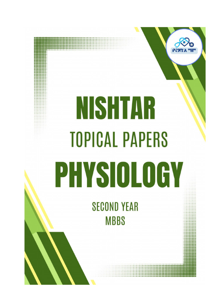 2nd Year Physio Topical Papers | PDF | Senses | Nervous System