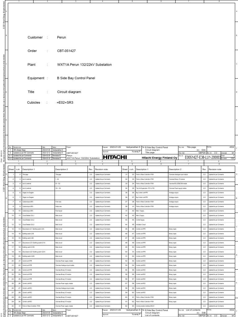 E0051427-E38-LU1-200003_B Side Bay Control Panel_=E02+SR3 | PDF | Power ...