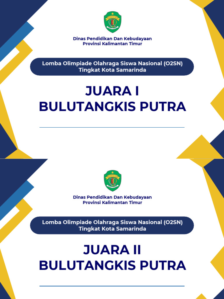 piagam-penghargaan-SMA-o2sn-2023 | PDF