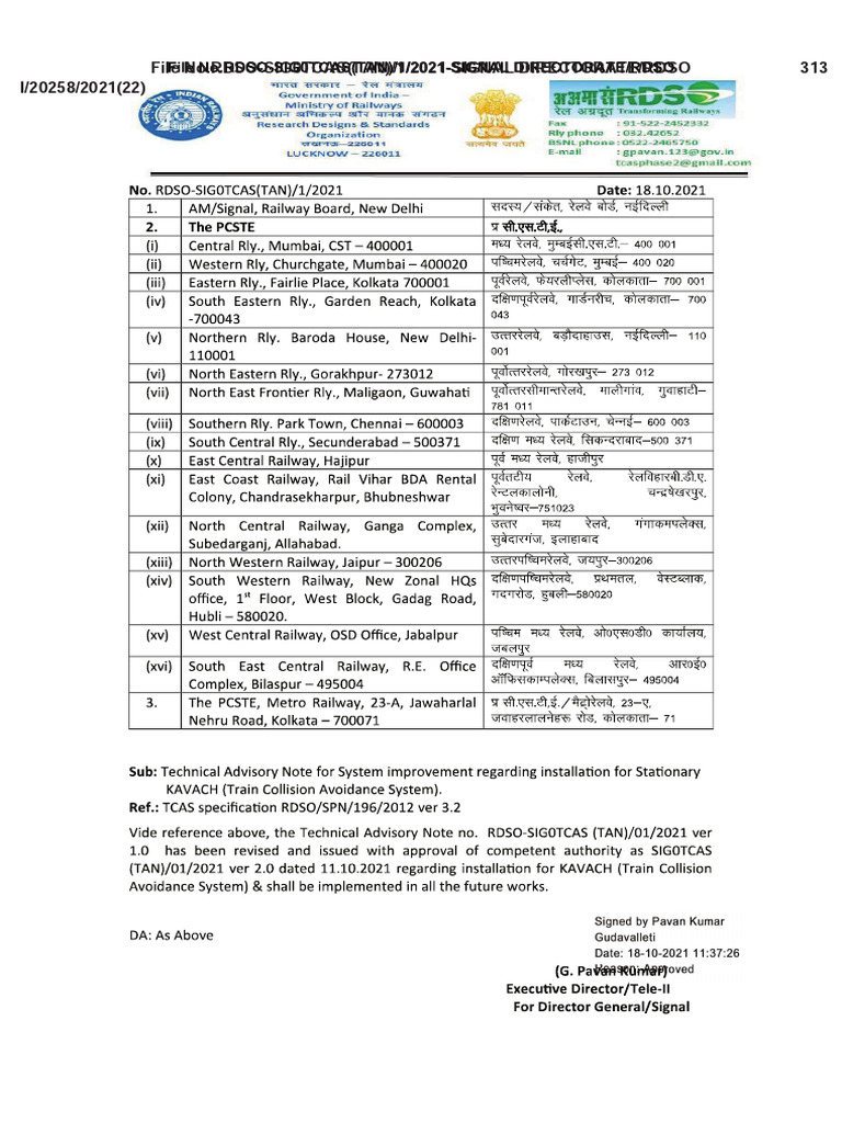 19-TAN-System Improvements Regarding Installation and Maintenance For KAVACH - 1691749555804 ...