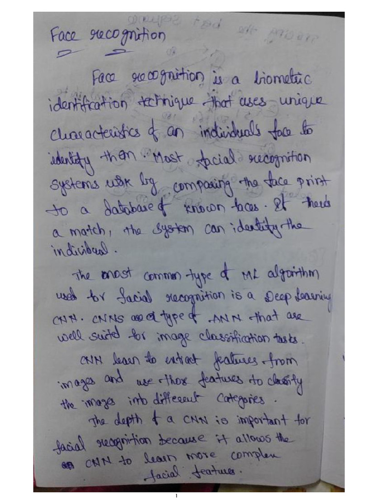 Face Recognition | PDF