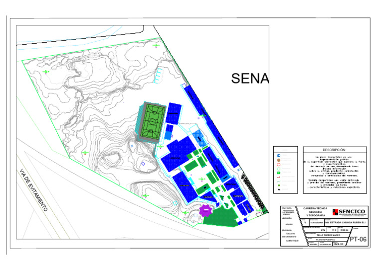 PLANO TOPOGRAFICO LAMINAR_recover-Layout1 | PDF | Datos | Navegación