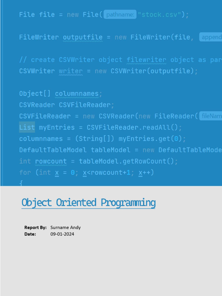 report_java_oop_gui | PDF | Java (Programming Language) | Class ... report_java_oop_gui | PDF | Java (Programming Language) | Class ...