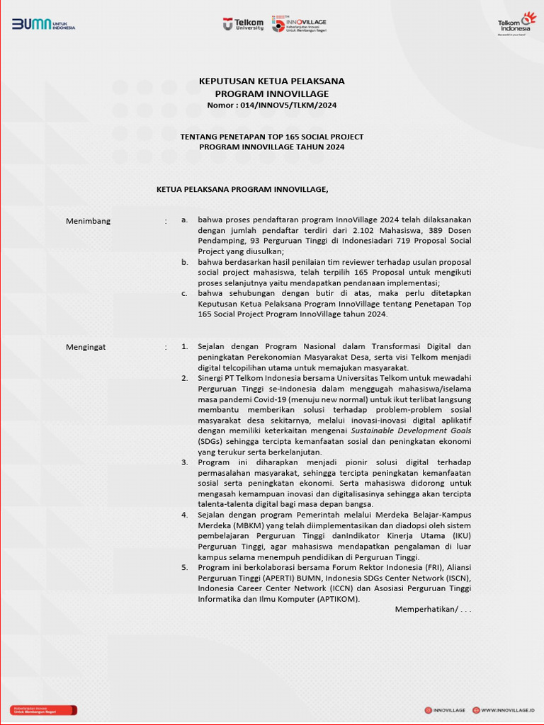 SK Top 165 Innovillage 2024 | PDF