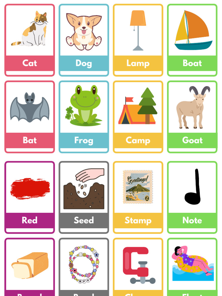 Rhyming Flashcards | PDF