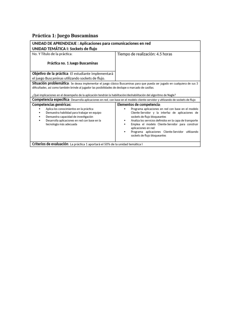 Práctica 1 | PDF | Zócalo de red | Informática