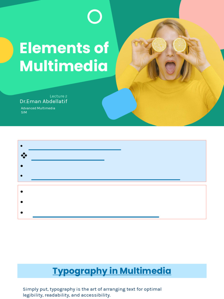 Elements of Multimedia(Text&colors) | PDF | Typefaces | Serif