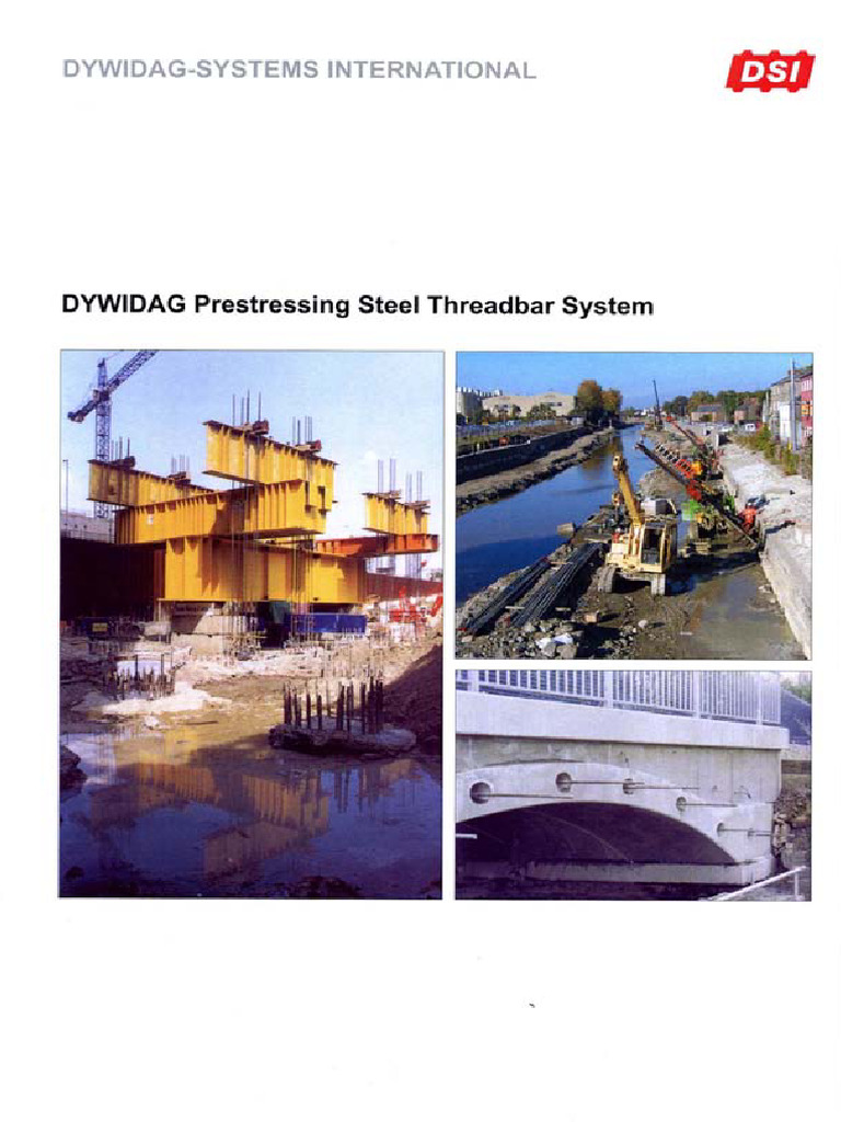 DYWIDAG Prestressing Steel Data | PDF | Prestressed Concrete | Steel