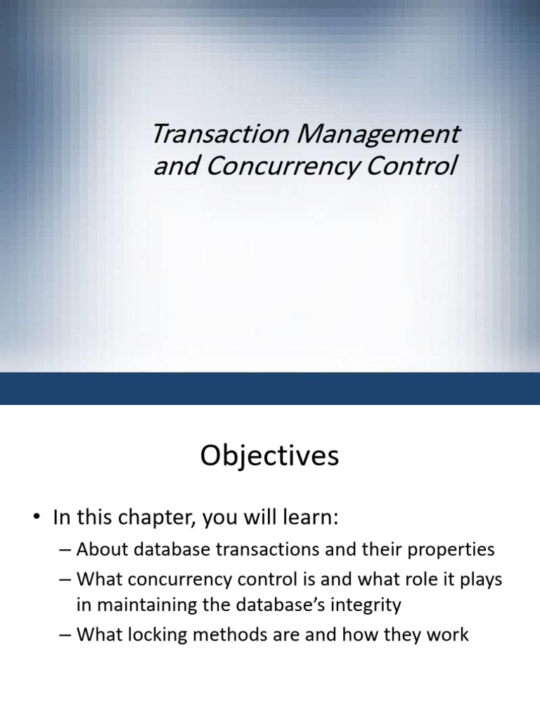 Transaction and Concurrency-abridged | PDF | Database Transaction | Databases