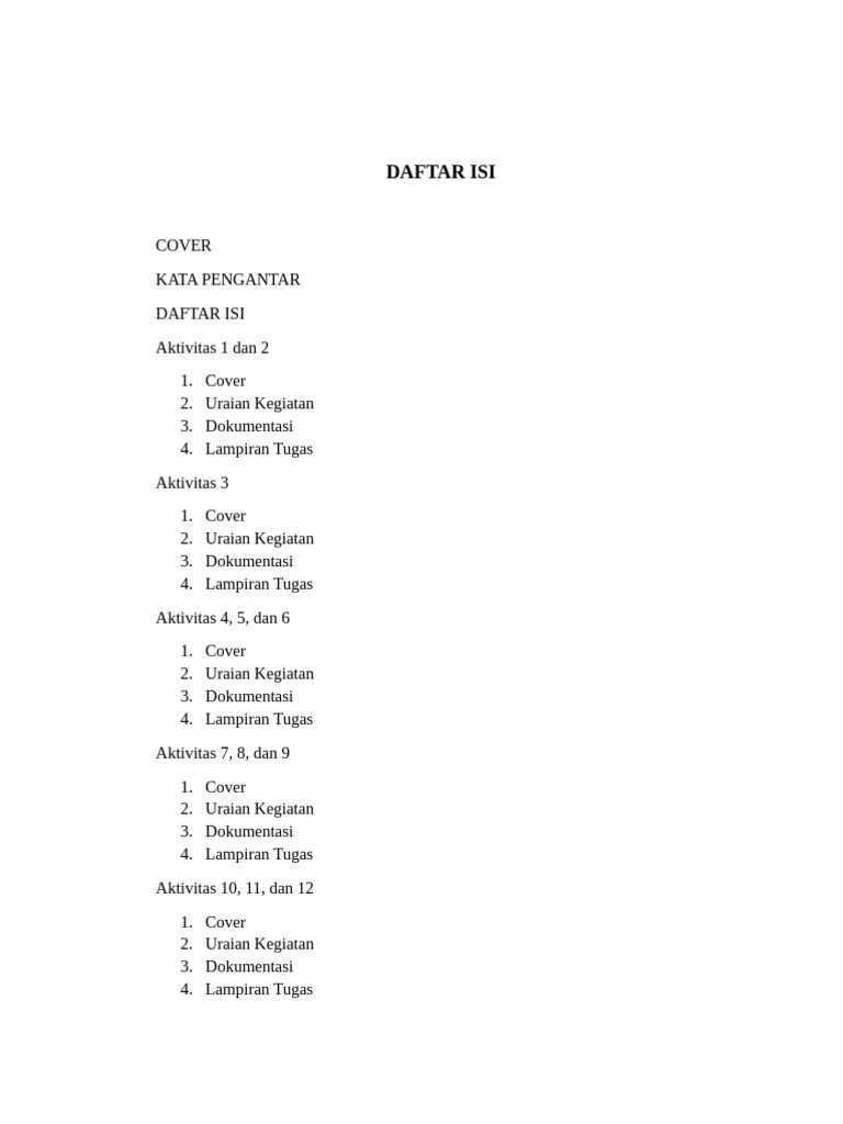 Daftar Isi | PDF