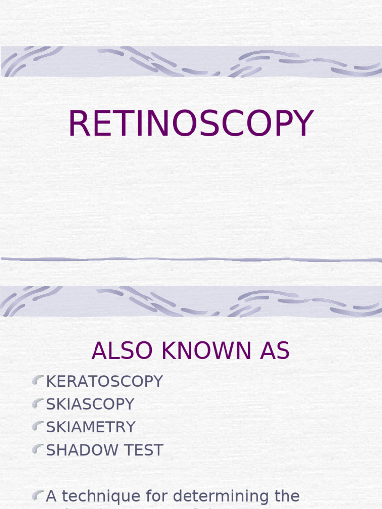 Objective Refraction | PDF | Myopia | Human Eye