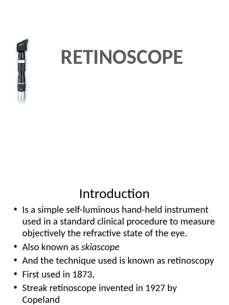 5 retinoscope | PDF | Optics | Electromagnetic Radiation