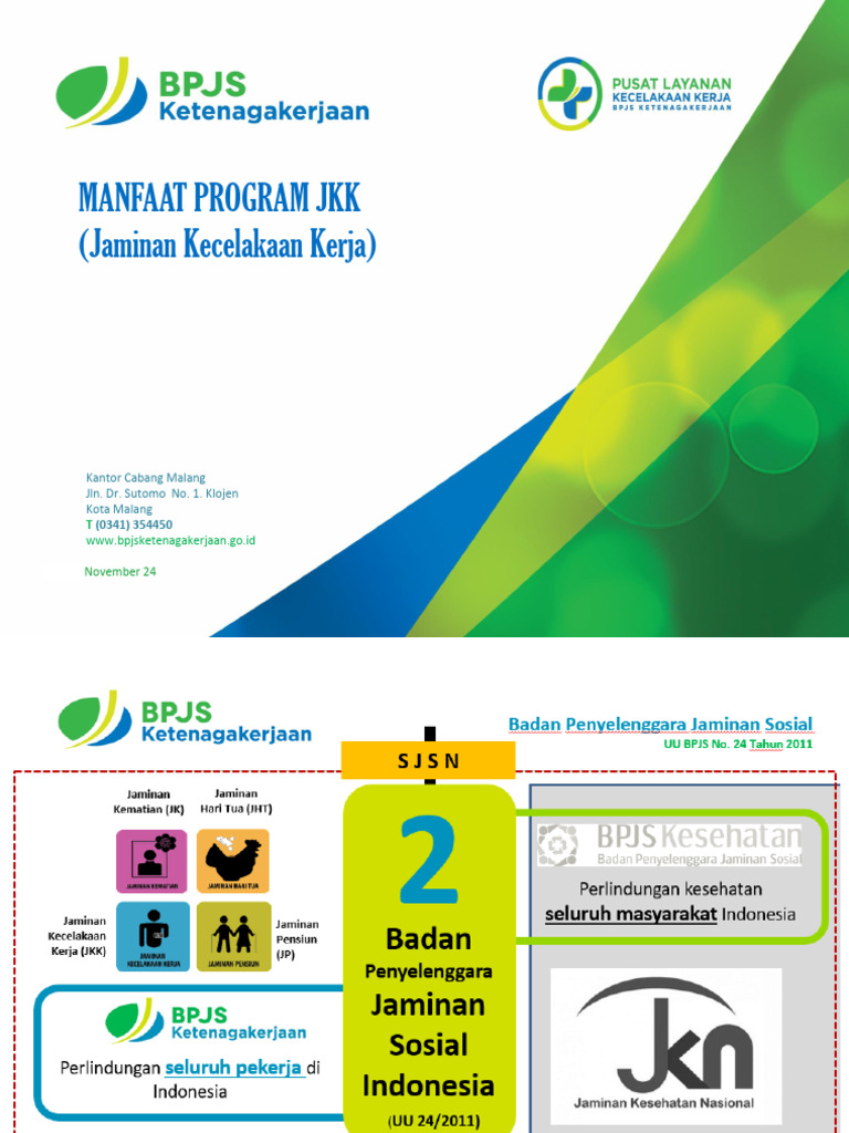 Manfaat Program JKK-RS Panti Waluya Sawahan | PDF