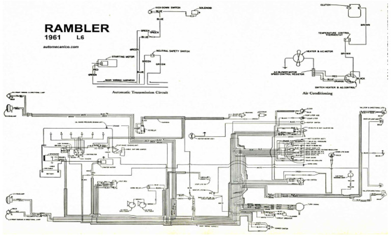 Rambler L6 1961 Dataline | PDF