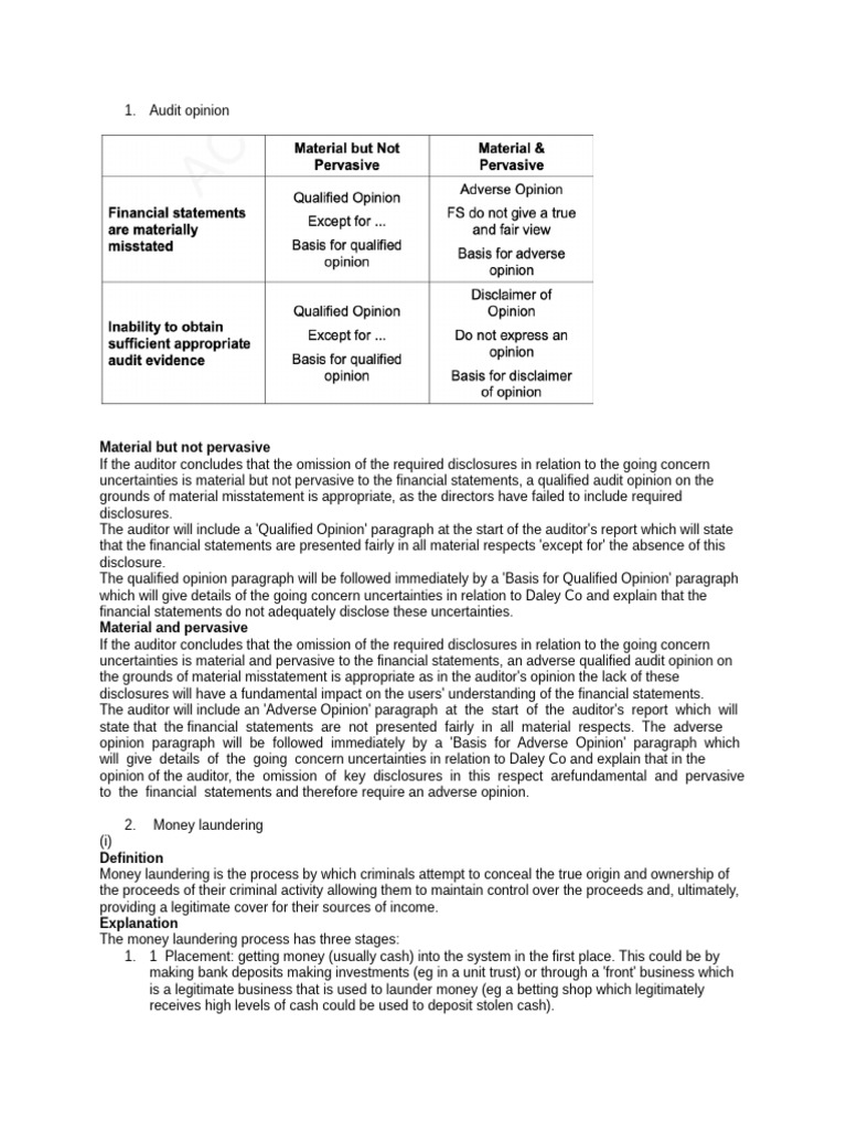 Audit Opinion | PDF | Auditor's Report | International Financial ...