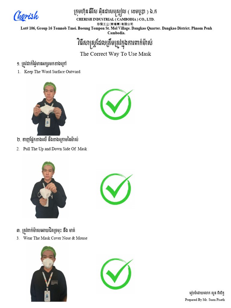 How To Wear Mask Correctly | PDF
