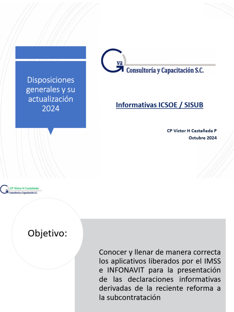 Actualización 2024: Disposiciones SISUB | PDF | Archivo de computadora ...