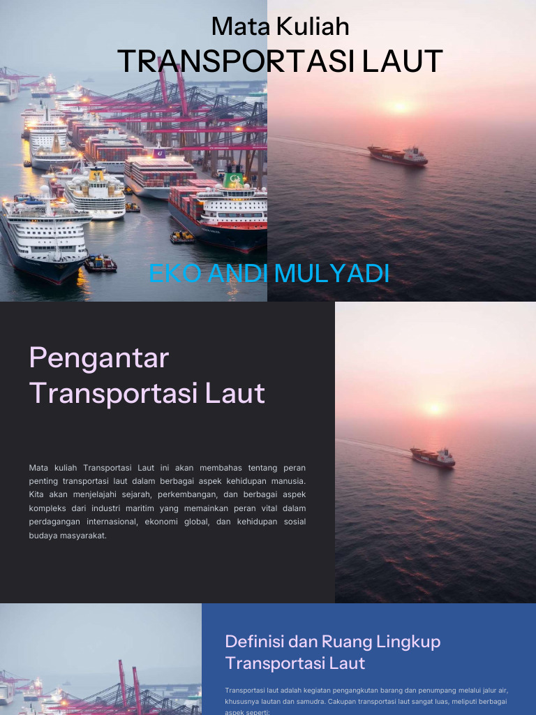 Pengantar Transportasi Laut | PDF