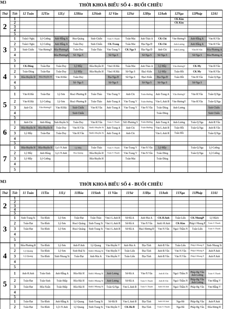TKB chiều -M3_So 4 từ 02-12 | PDF