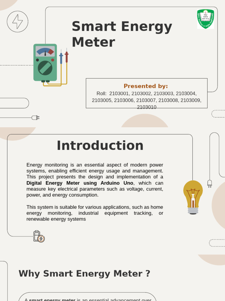 Group 1_Smart Energy Meter | PDF | Rectifier | Voltage