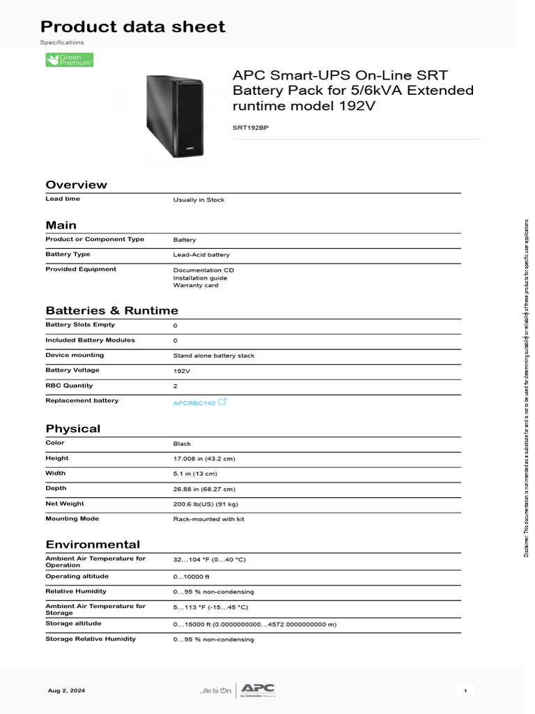 SRT192BP Datasheet | PDF