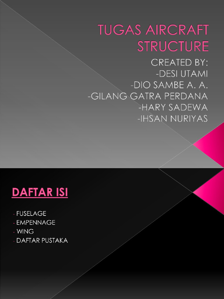 Tugas Aircraft Structure | PDF
