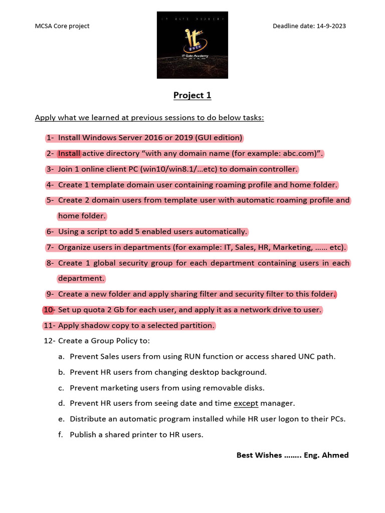 Mcsa Project (g6-Soc)(Done) | PDF
