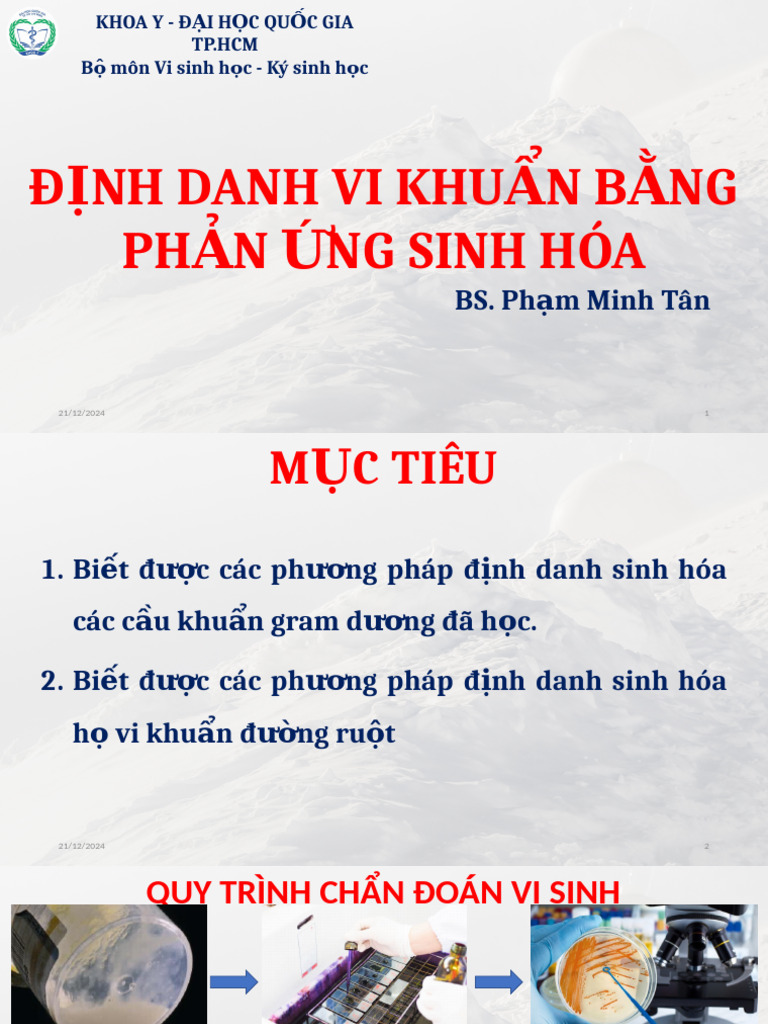 (SVGB&BN Y2021) Thực Tập Vi Sinh 2 | PDF
