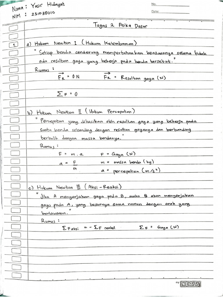 Tugas 2 Fisdas - Yasir H | PDF