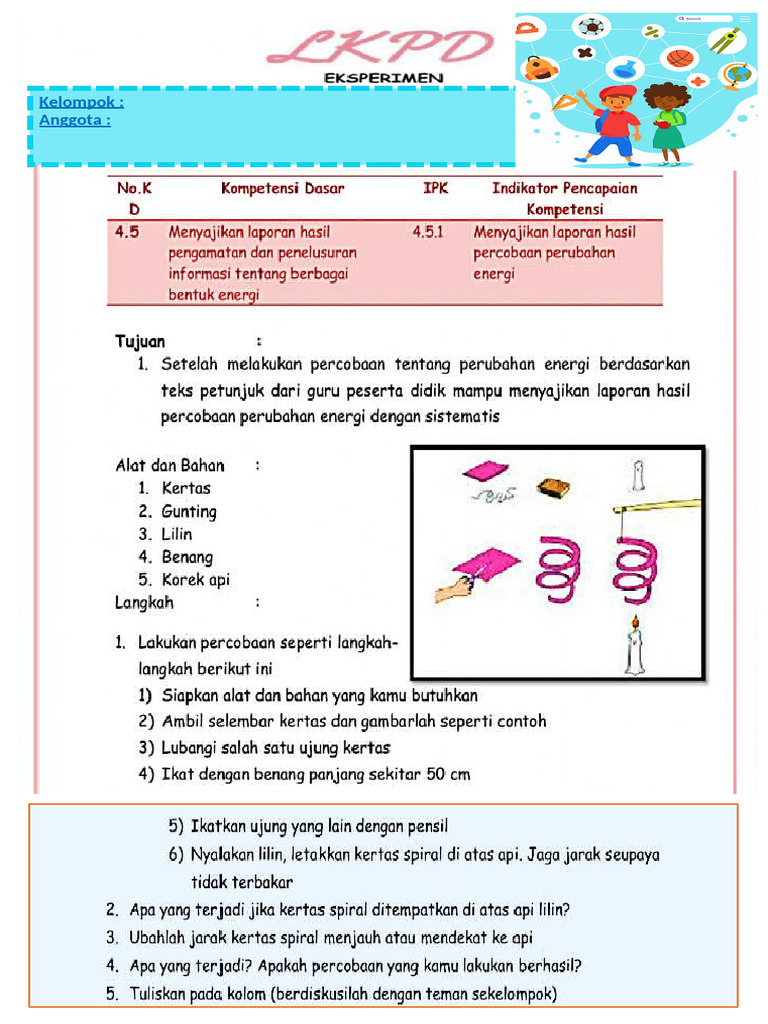 Lkpd Percobaan Pdf