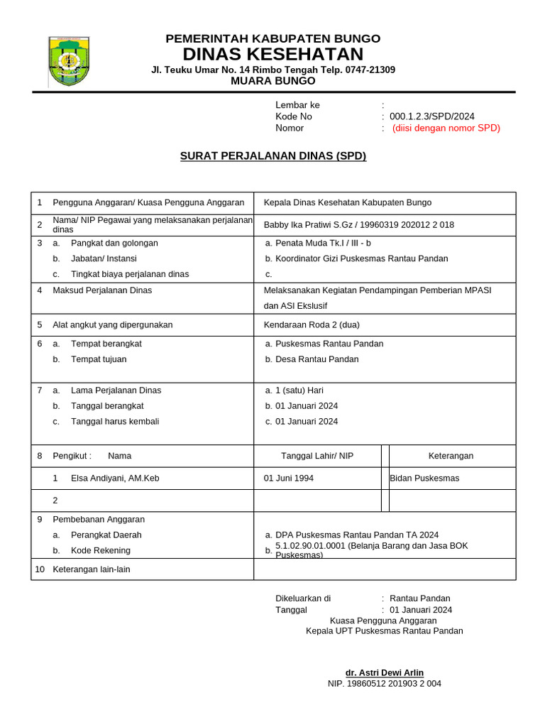 CONTOH SPD TRIWULAN II | PDF