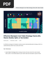 BJA Blank Chart (Blackjack Apprenticeship) | PDF