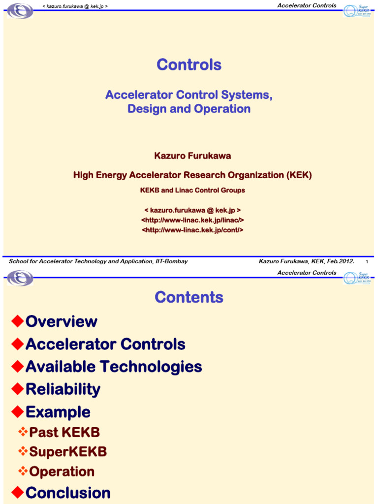 Accelerator Controls-Linac | PDF | Particle Accelerator | Programmable ...