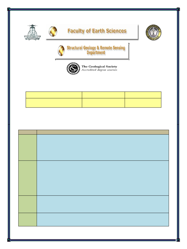 Advanced Structural Geology Course Outline | PDF | Stress (Mechanics ...