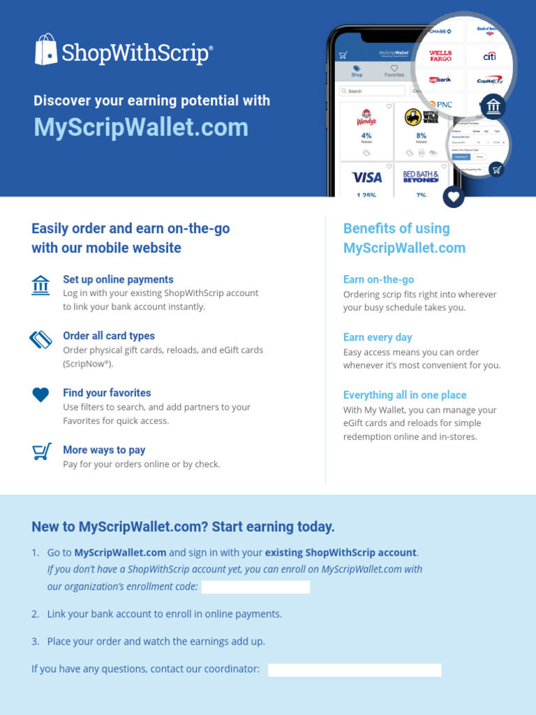 Scrip Launch Flyer 1 | PDF