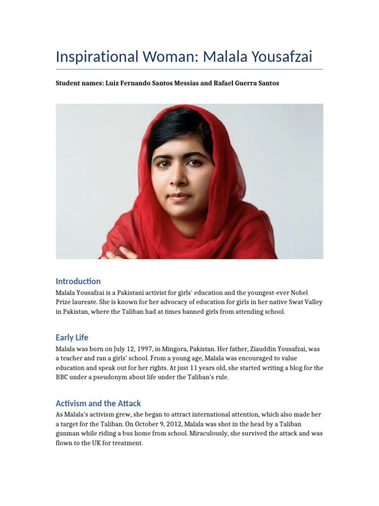 Malala_Yousafzai_Inspirational_Woman | PDF