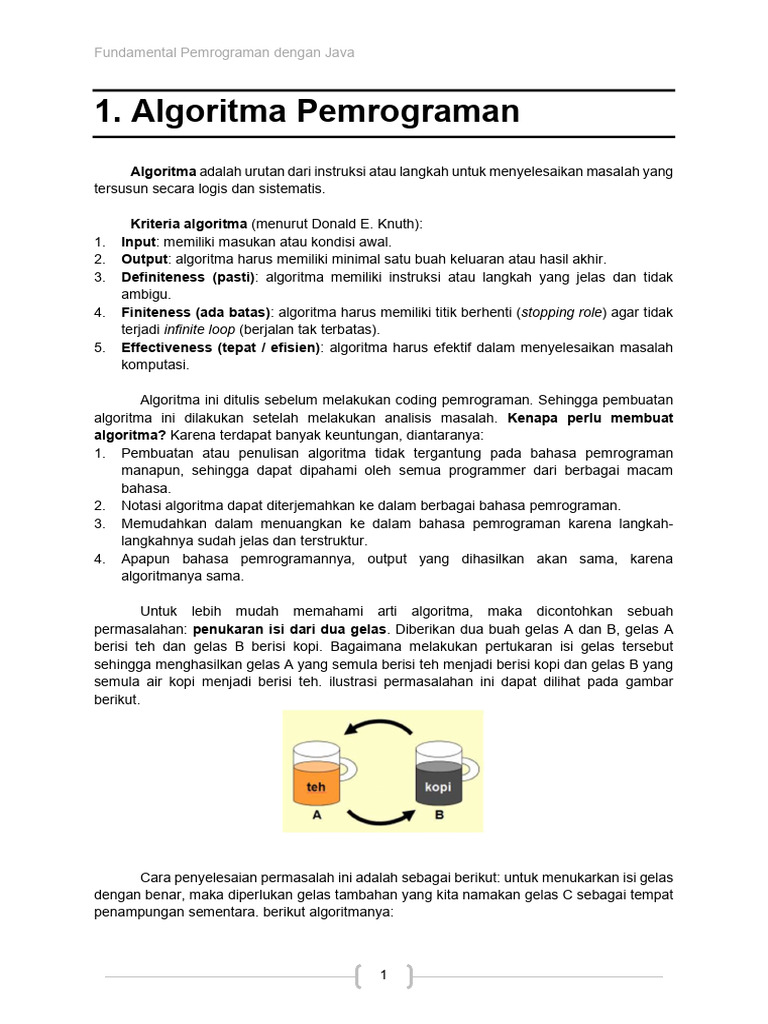 Algoritma Pemrograman Untuk Siswa | PDF