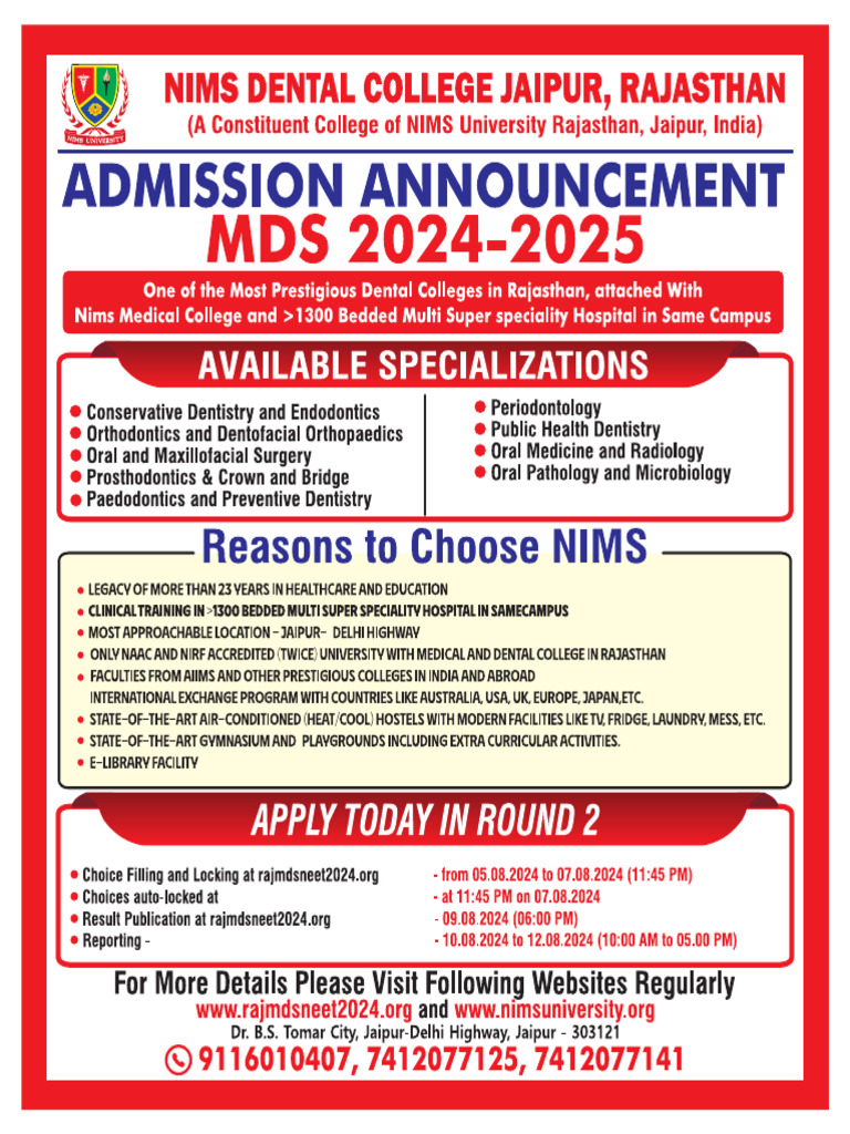 Medical College Advt 12x14 CM - Final | PDF